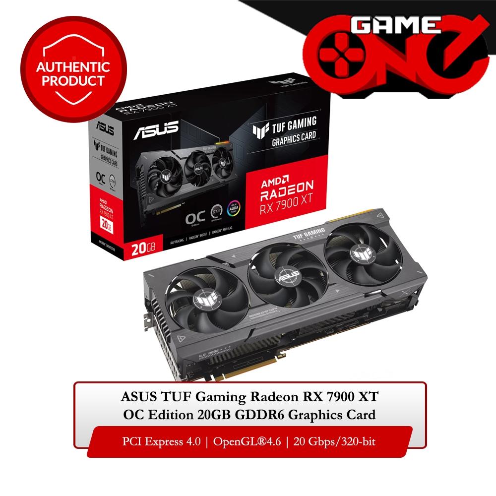 ASUS TUF Gaming Radeon RX 7900 XT OC Edition 20GB GDDR6 Graphics Card ...