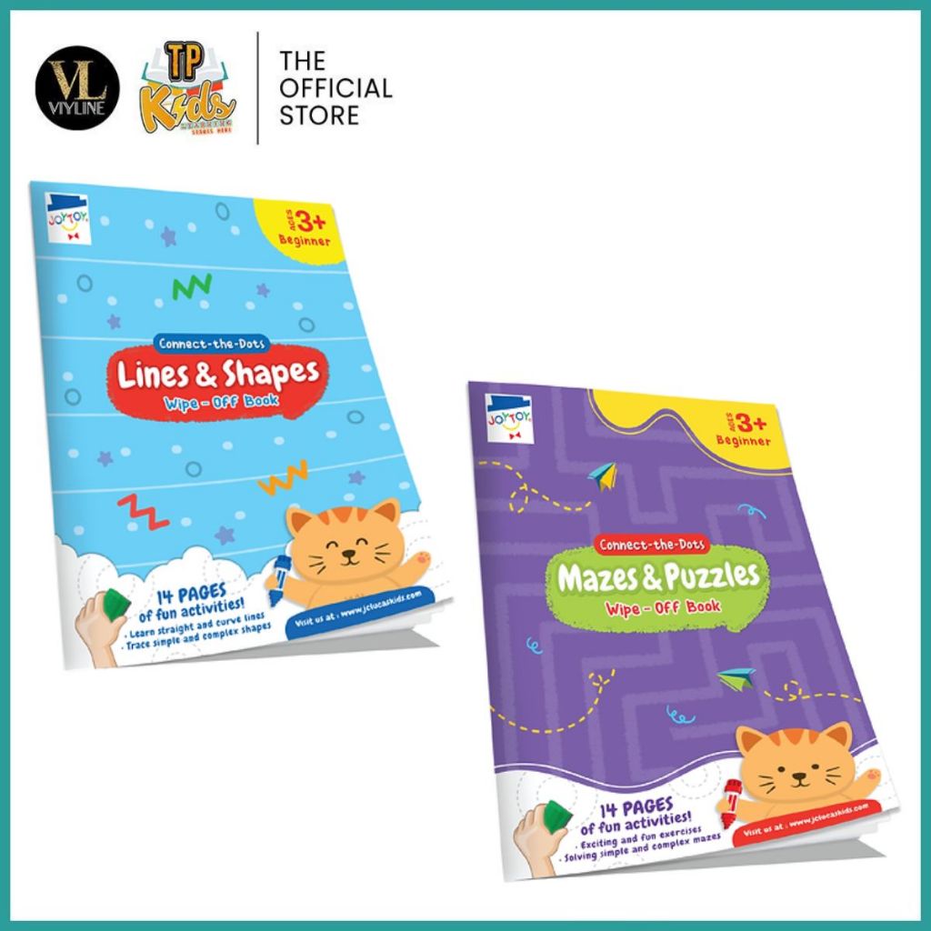 Connect the Dots Wipe-Off Activity Books Collection by JOYTOY | Shopee ...