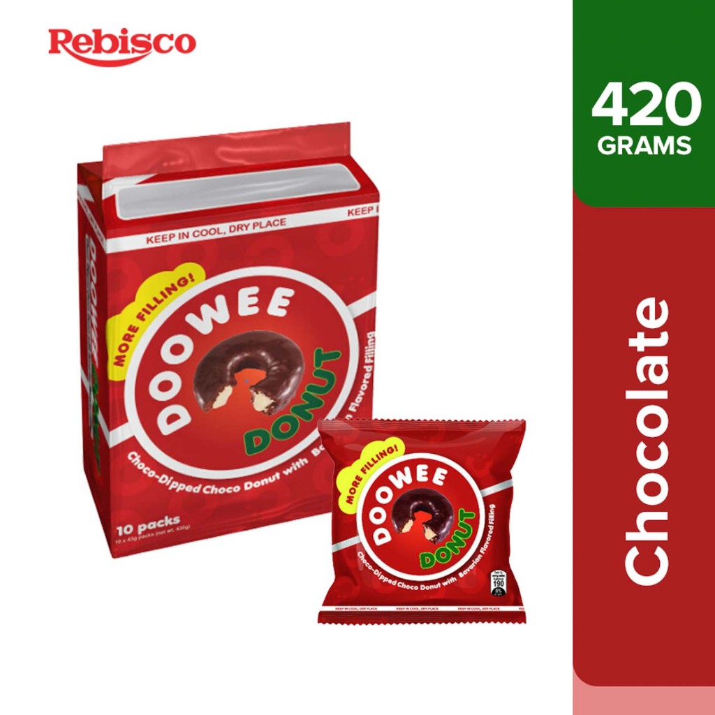 Doowee Donut Choco 42g | Shopee Philippines