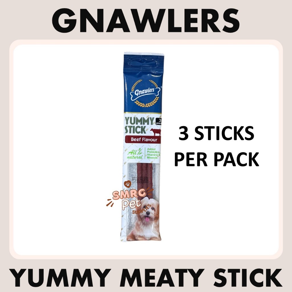 Gnawlers Yummy Meaty Stick All Natural Added Probiotics Vitamins and ...