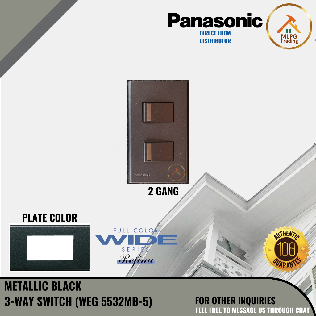 Panasonic Full Color Wide Series "Refina Series" 3-Ways-Switch ...