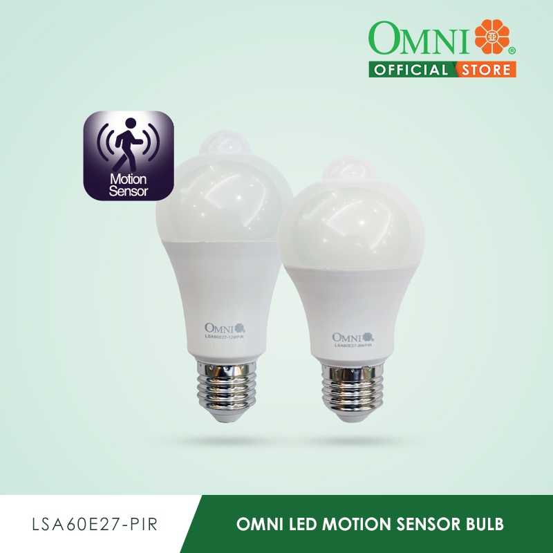 OMNI LED Motion Sensor Bulb - LSA60E27 | Shopee Philippines