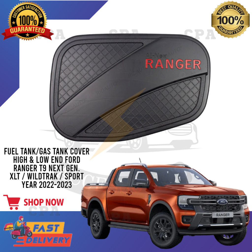 CPA - FORD RANGER WILDTRAK SPORT XLT T9 2022-2023 GAS TANK COVER (HIGH ...