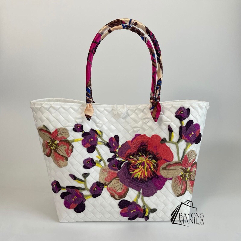 BAYONG MANILA - STYLISH, ELEGANT AND CLASSIC BAYONG FLORAL BAG WITH ...