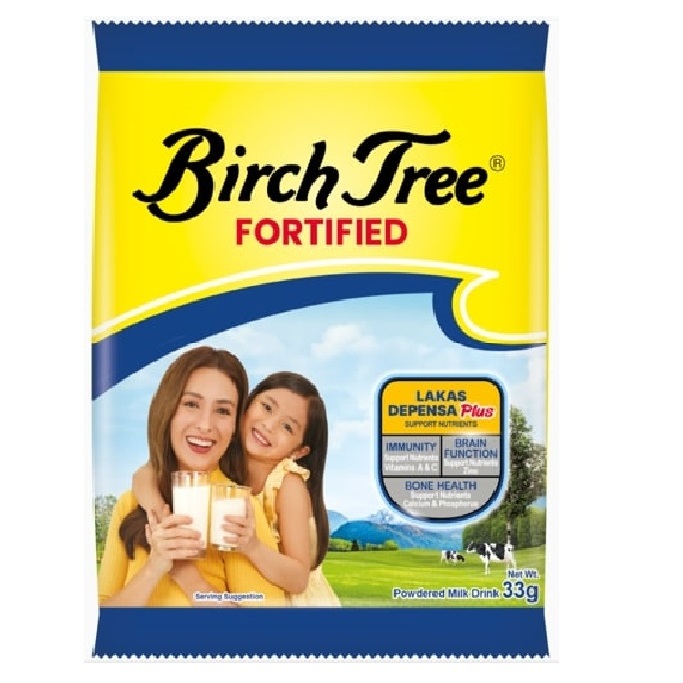 Birch Tree Fortified With Inulin Fiber Plain 33g X 8s | Shopee Philippines