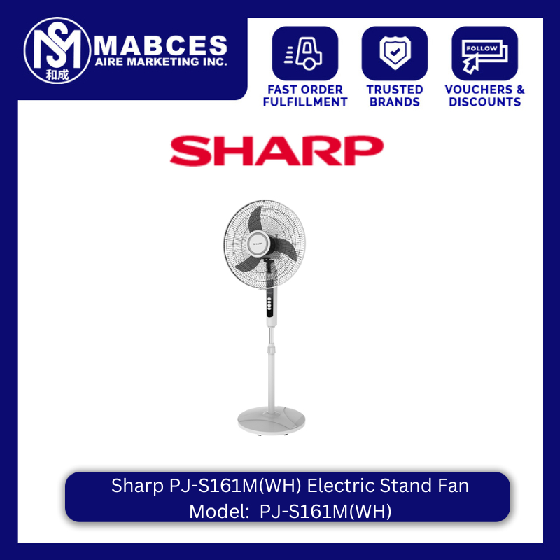 Sharp PJ-S161M(WH) Electric Stand Fan | Shopee Philippines