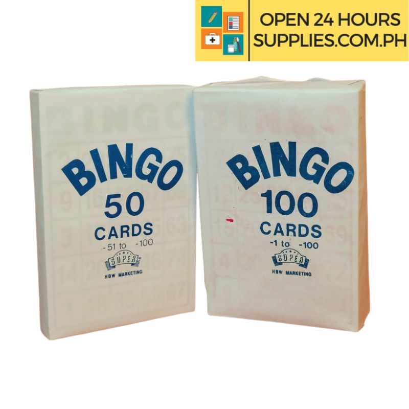 HBW Bingo Card Super 50 Sheets - Assorted Numbers Perfect For A Group ...
