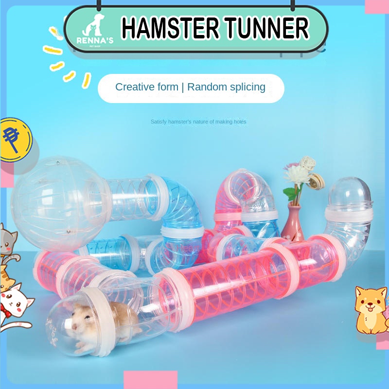 Renna's Hamster Tunnel Set 5.5cm Hamster Cage Accessories Connector ...