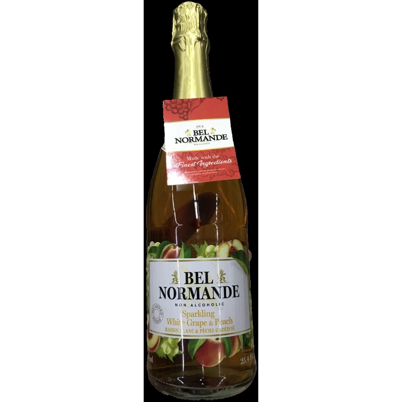 Bel Normande Sparkling White Grape & Peach Non Alcoholic Juice 750mL ...