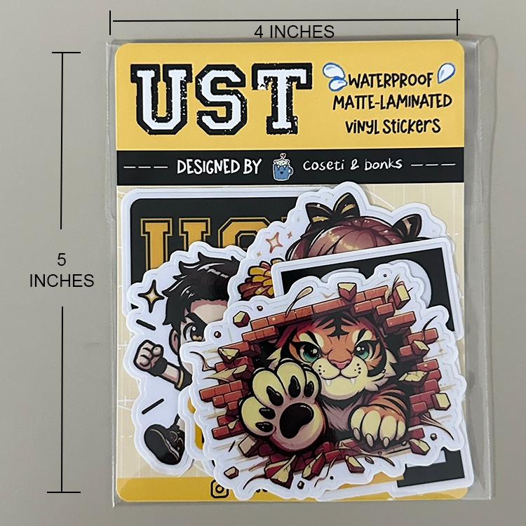 UST Waterproof Tumbler stickers | Matte-laminated Vinyl (6 stickers per ...