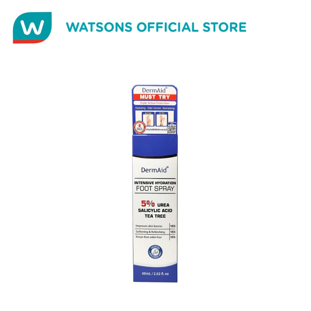 DERMAID Foot Spray Salicylic Acid and Tea Tree 60ml | Shopee Philippines