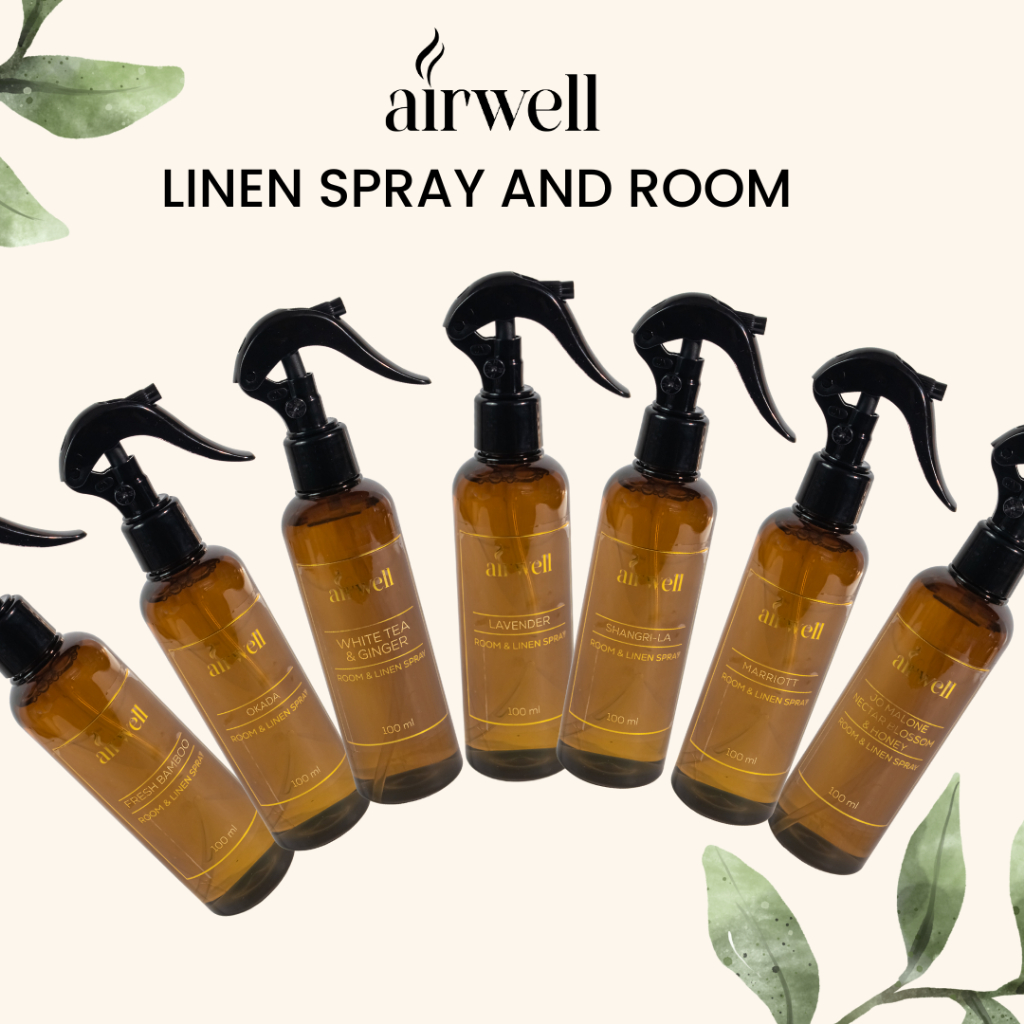Airwell Gift Set For Room Car Linen Spray (100ml) | Anti-Bacterial ...