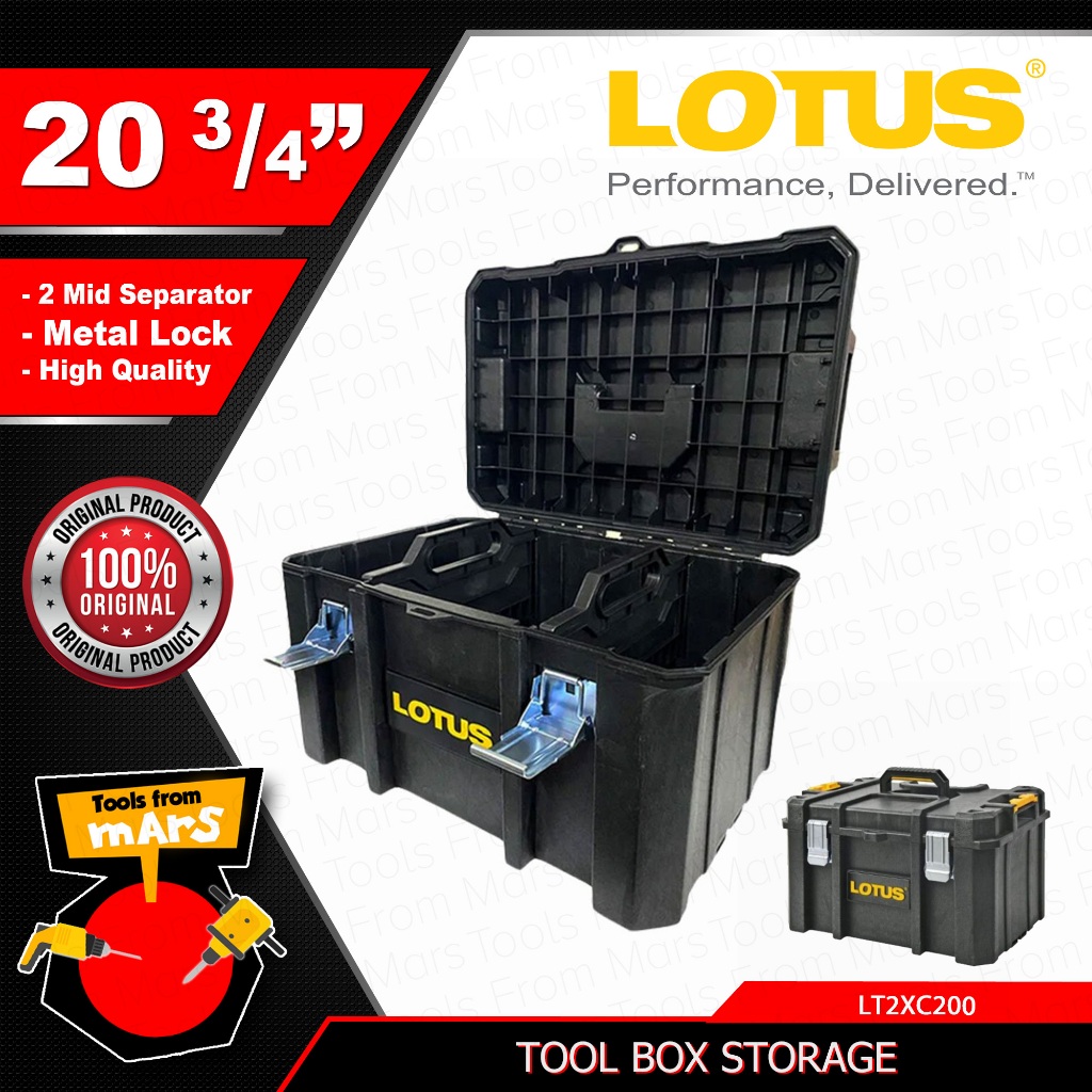 Lotus X-Connect2 Modular Mid Tool Box Toolbox Organizer Storage Box ...