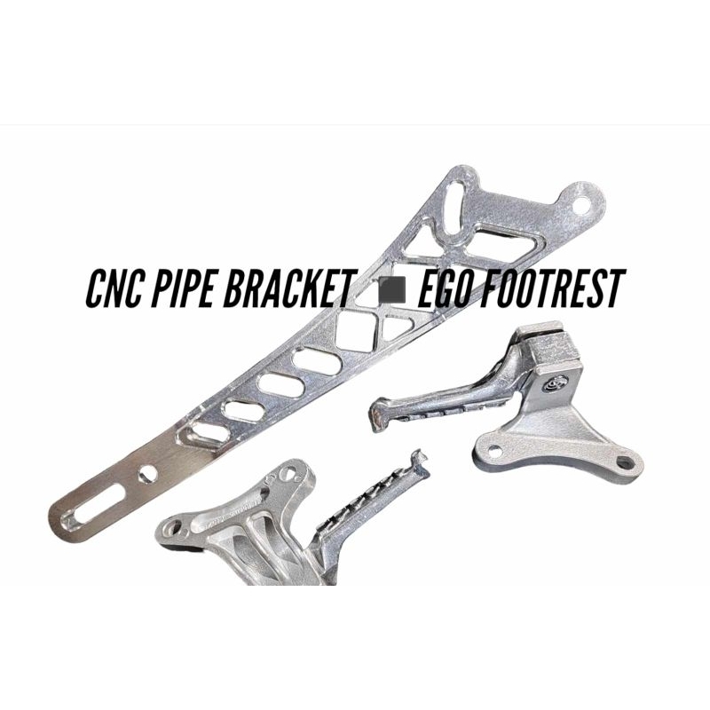 CNC PIPE BRACKET WITH EGO FOOTREST 10mm | Shopee Philippines