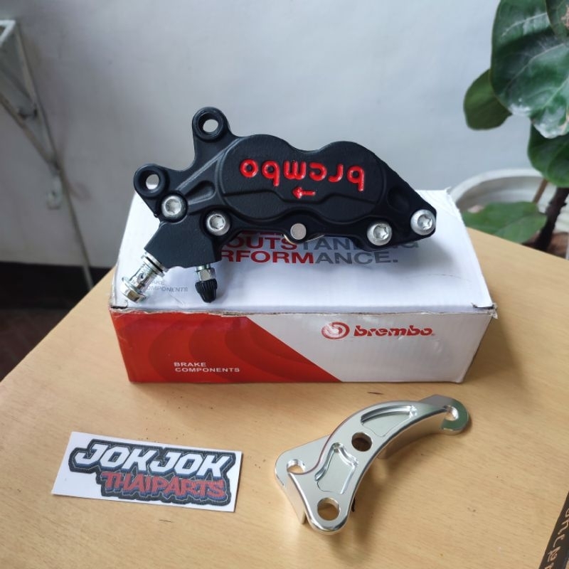 MIO 4pot Caliper Set with 220mm 4 HOLES Disc (Sporty/Soulty/Fino/M3 *4holes Mags*) | Shopee ...