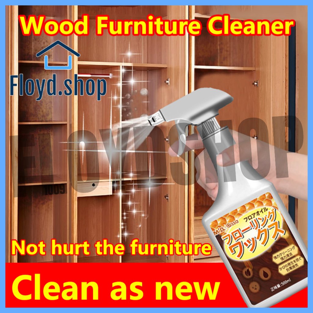 FLOYDSHOP Wood Furniture Polish & Shiner spray (500ml) Wood Cleaner ...