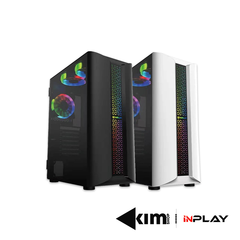 INPLAY ESPORT06 Mid Tower Tempered Glass Case Black | White | Shopee ...