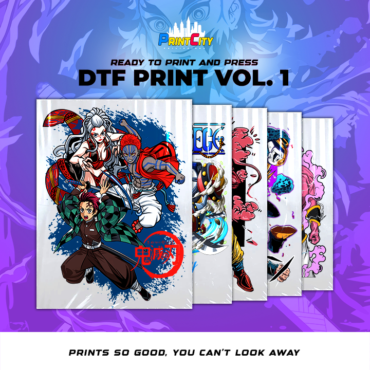 IRON ON - Random Designs Vol. 1 Ready to Press A4 Size Digital Transfer Film DTF Patches ...