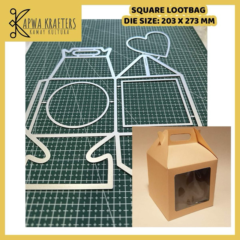 KK010 Gable Box Metal Die Cutter for Lootbags Cutting Dies Box Cutter ...