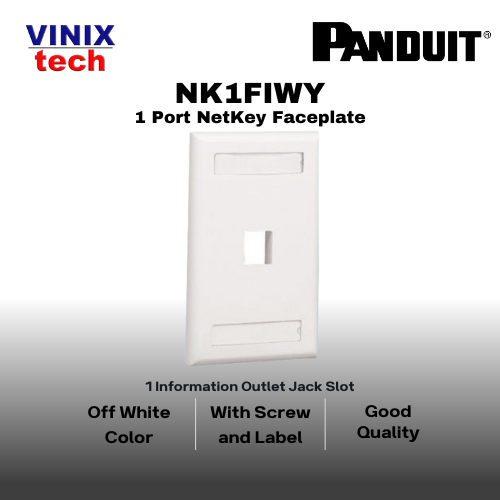 Panduit NK1FIWY 1 Port NetKey Faceplate | Shopee Philippines