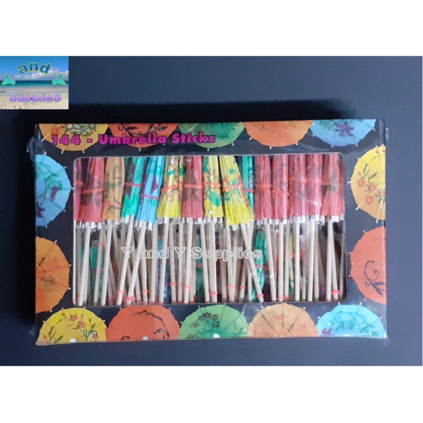 Umbrella Toothpick 144 Pieces, Flag Toothpicks 144 Pieces, Decorative ...