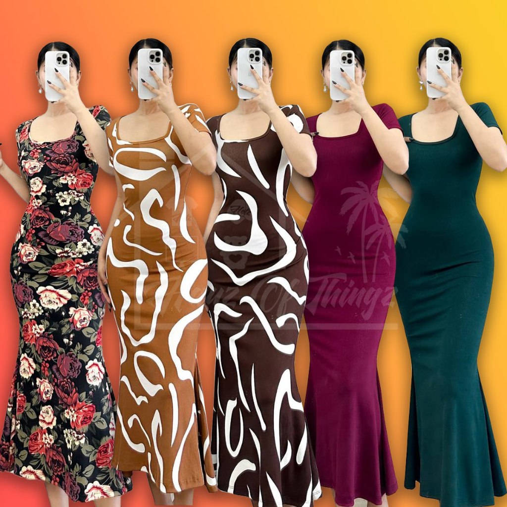 HOTZ Ariella Mermaid Dress Bodycon Body Hugging XS - MEIUM , LARGE ...