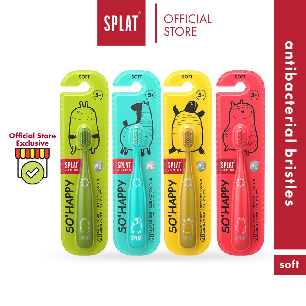 Splat Junior Series Toothbrush, Soft (Ages 5+) | Shopee Philippines
