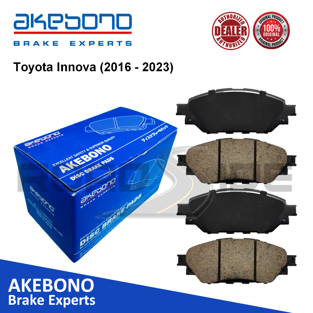 Akebono Front Brake Pads for Toyota Innova (2016 - 2023) | Shopee Philippines