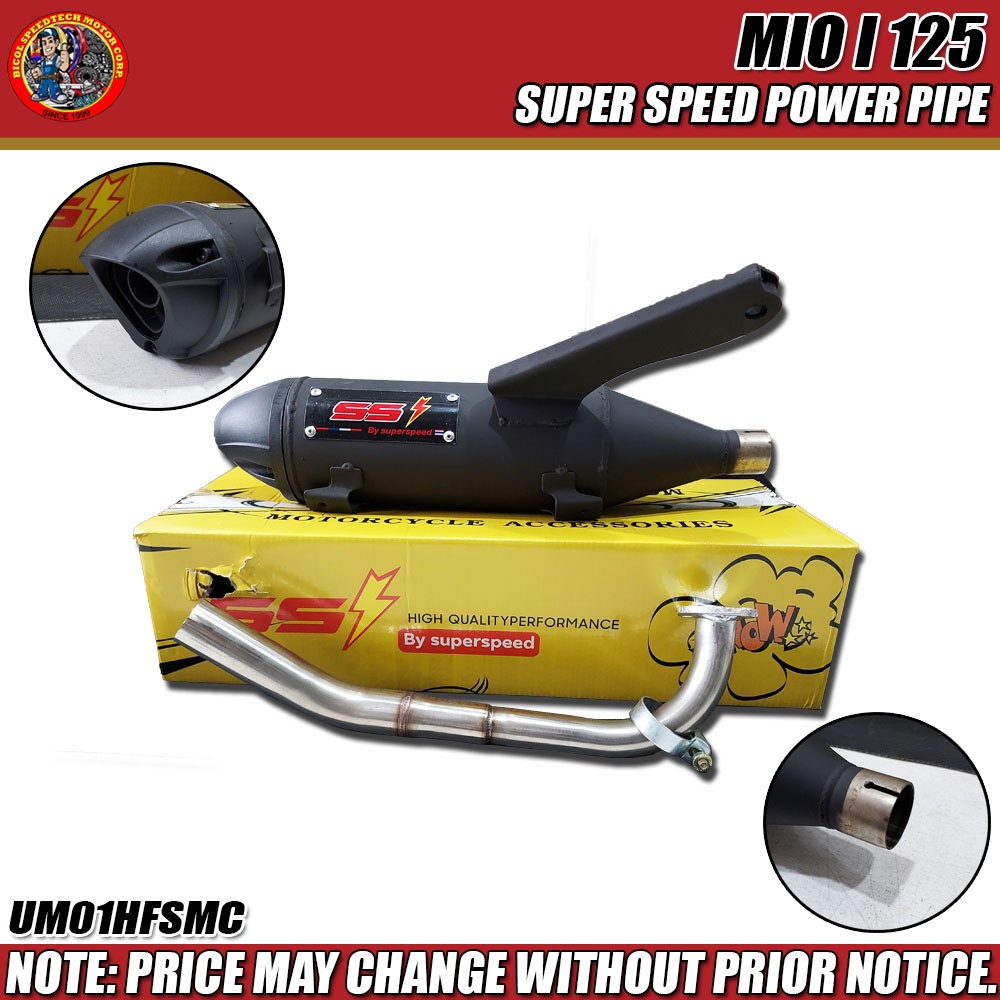 MIO I 125 SUPER SPEED POWER PIPE "SS" (UM01HFSMC) | Shopee Philippines