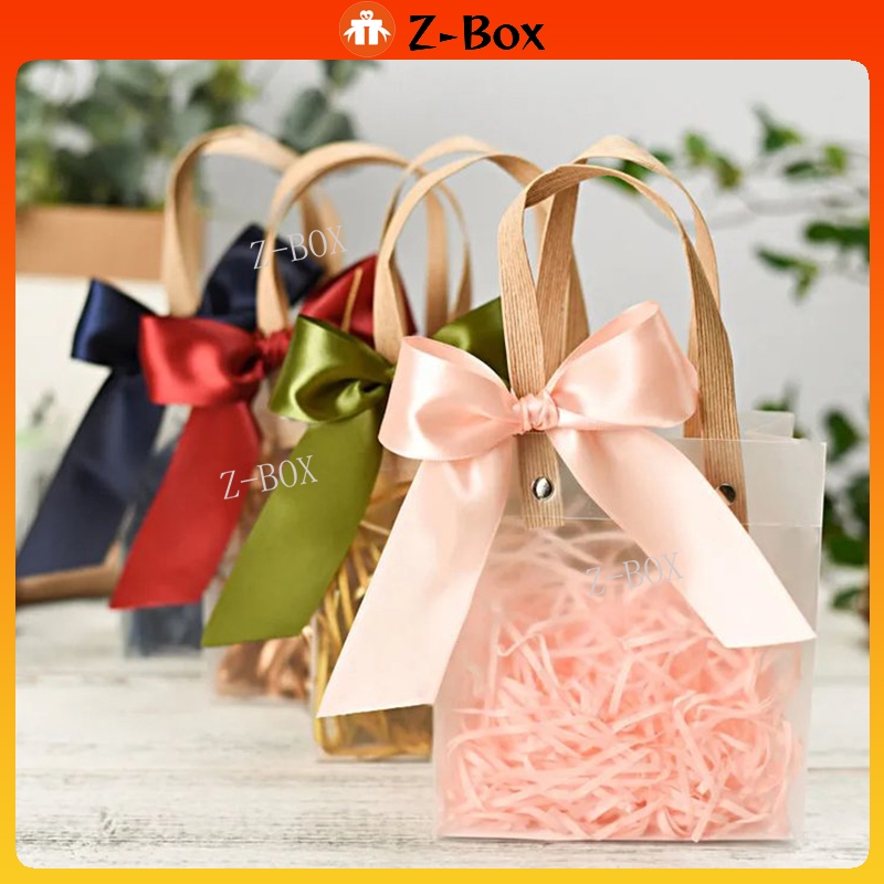 Frosted Plastic PVC Transparent Bags Souvenir Tote Bag | Shopee Philippines