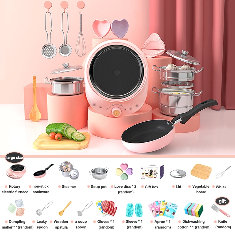 Mini Real Cooking Set For Kids Kitchen Set Toys for Kids Girls Kitchen ...
