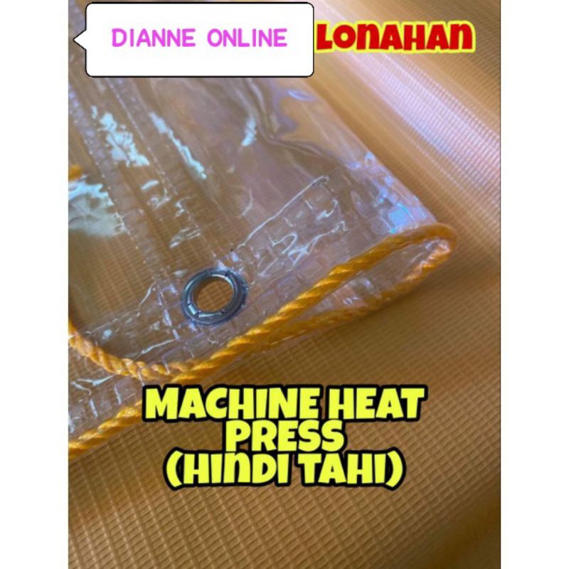 3ft x 10ft EXACT SIZE ROLL UP TRANSPARENT CLEAR TRAPAL (MACHINE HEAT ...