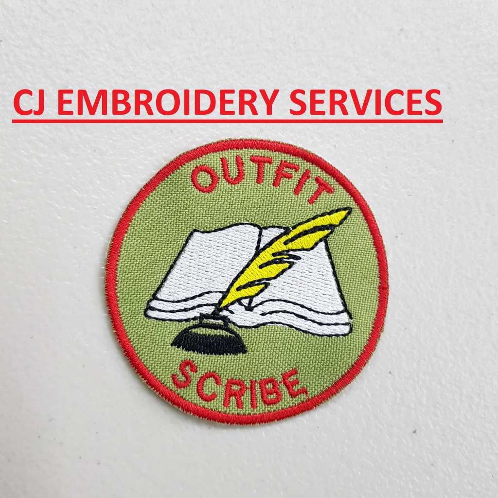 OUTFIT SCRIBE EMBROIDERY PATCHES | Shopee Philippines