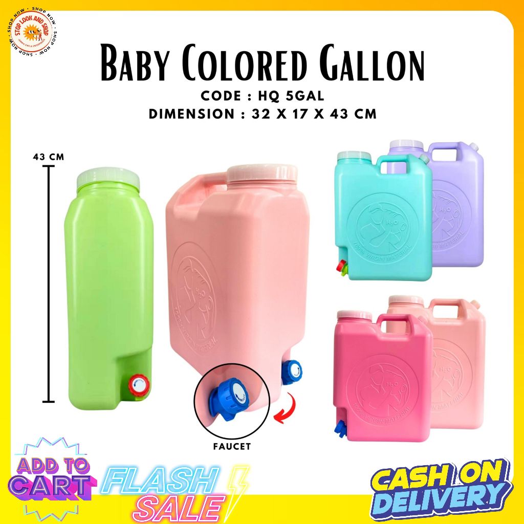 [ NEW STOCK ] HQ 5GAL BABY COLORED GALLON #5GALLON #COLOREDGALLON # ...
