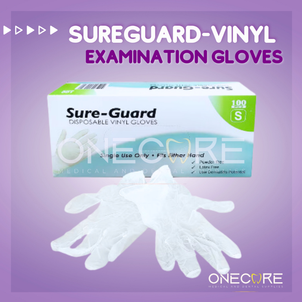 Sure-guard Vinyl Gloves (Small, Medium and Large) Sold Per Box | Shopee ...