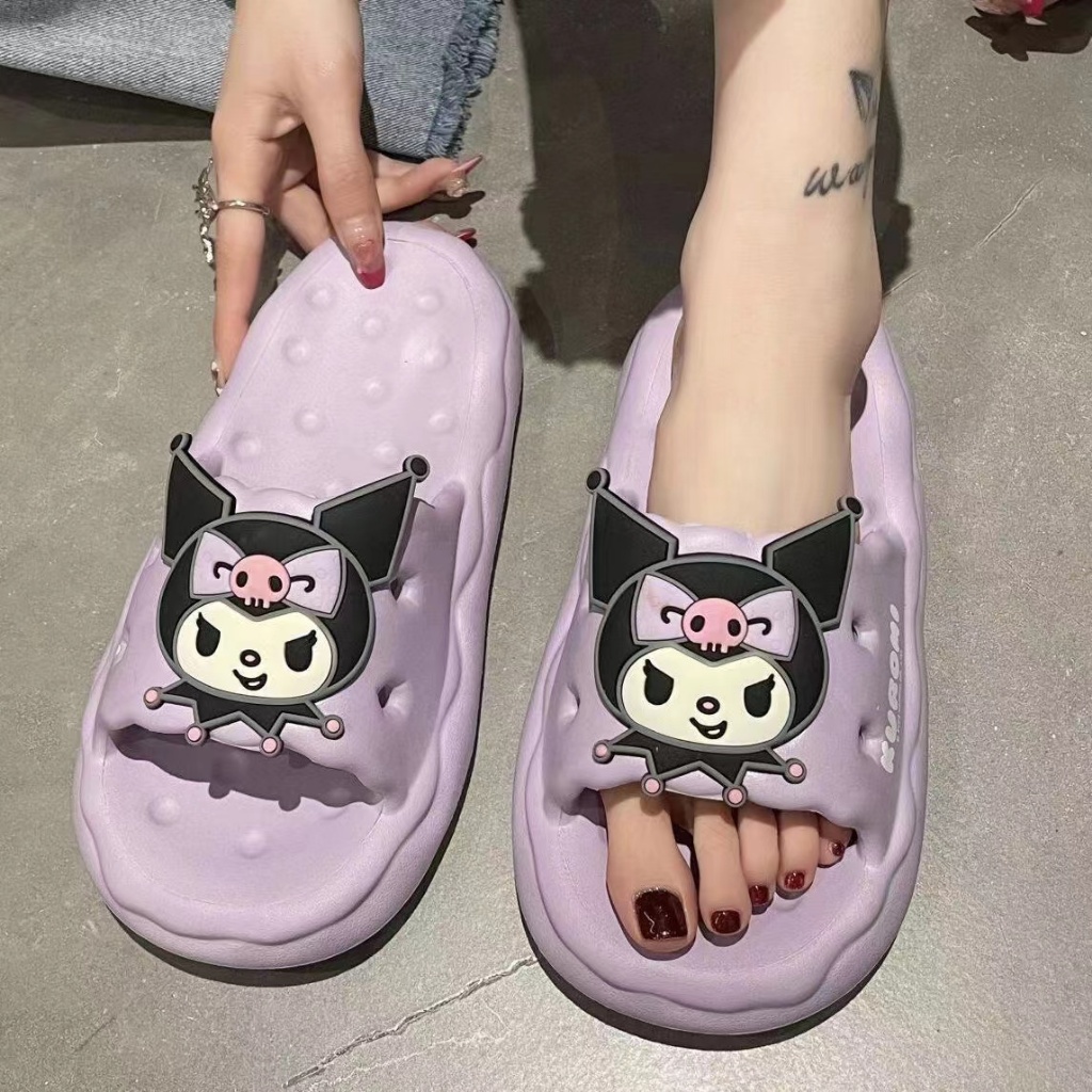 2024 Kuromi Cookie Slippers Women's home Slippers Indoor Slippers ...