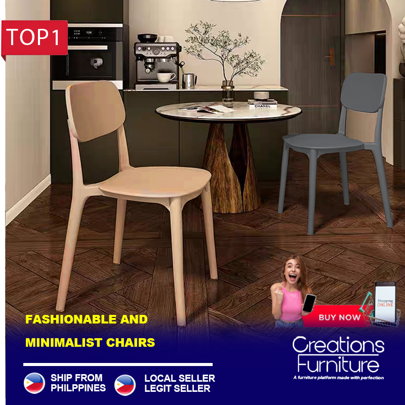 INFORMA 7colors Nordic home Chair Plastic Chair Cafe Chair Dining chair ...