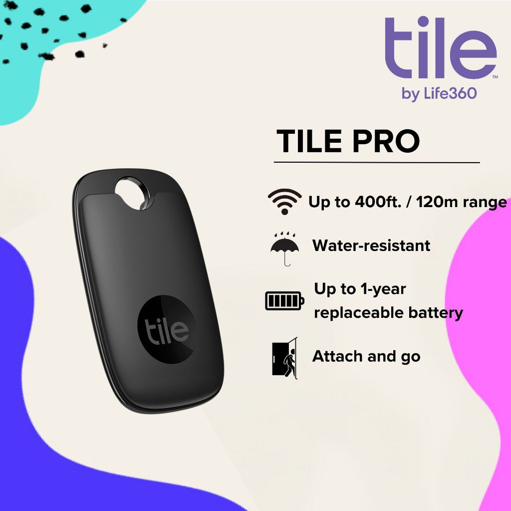 Tile Pro, Our most powerful tracker for your things, works in IOS and ...