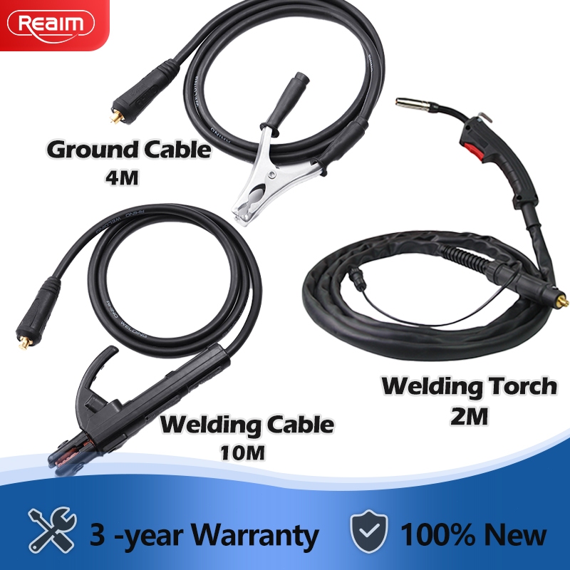 Welding Cable Set 4M Ground Cable 10M Welding Cable 300A Electrode ...