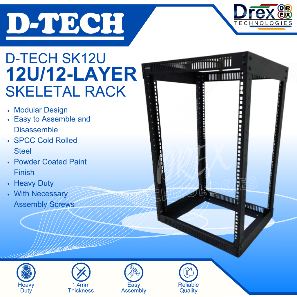 D-TECH 12U/12-Layer Skeletal Rack (Disassembled) | Shopee Philippines