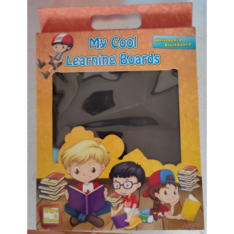 My Cool Learning Boards Wipe & Clean Whiteboard Blackboard | Shopee ...