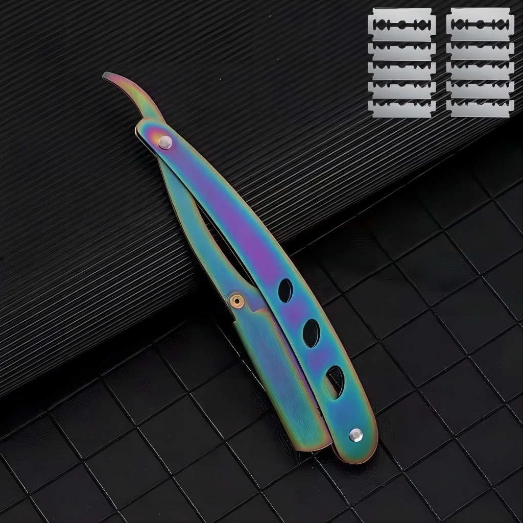 Labaha Folding Barber Razor Shaver Edge Manual Steel Trimming Beard ...