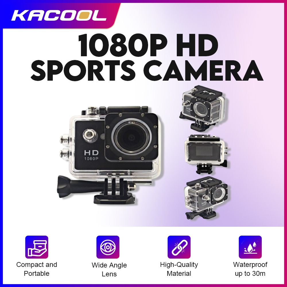 Popcorn A7 Sports DV 1080P Waterproof Outdoor Mini Action Camera for ...