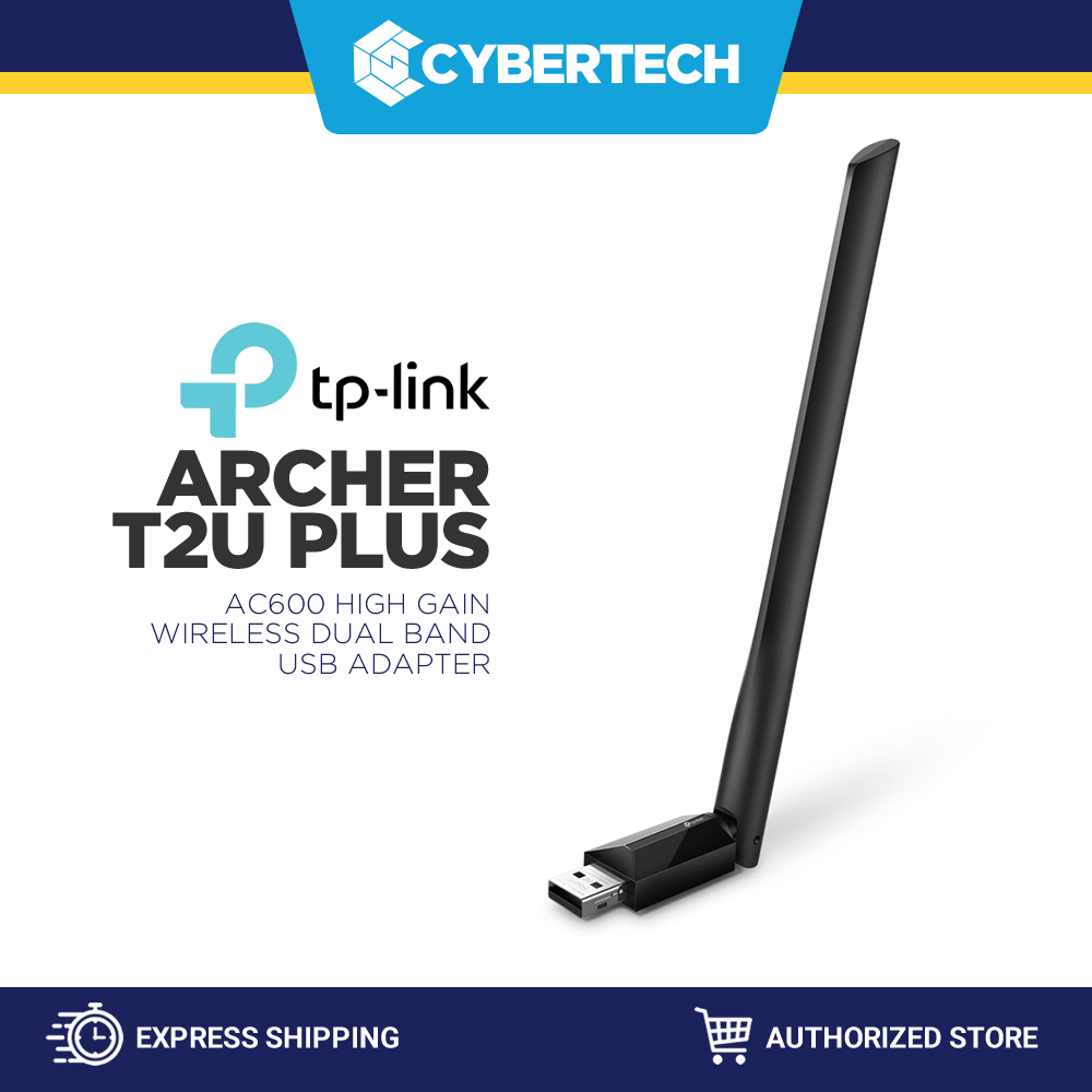 Cybertech TP-Link Archer T2U Plus AC600 High Gain Wireless Dual Band ...