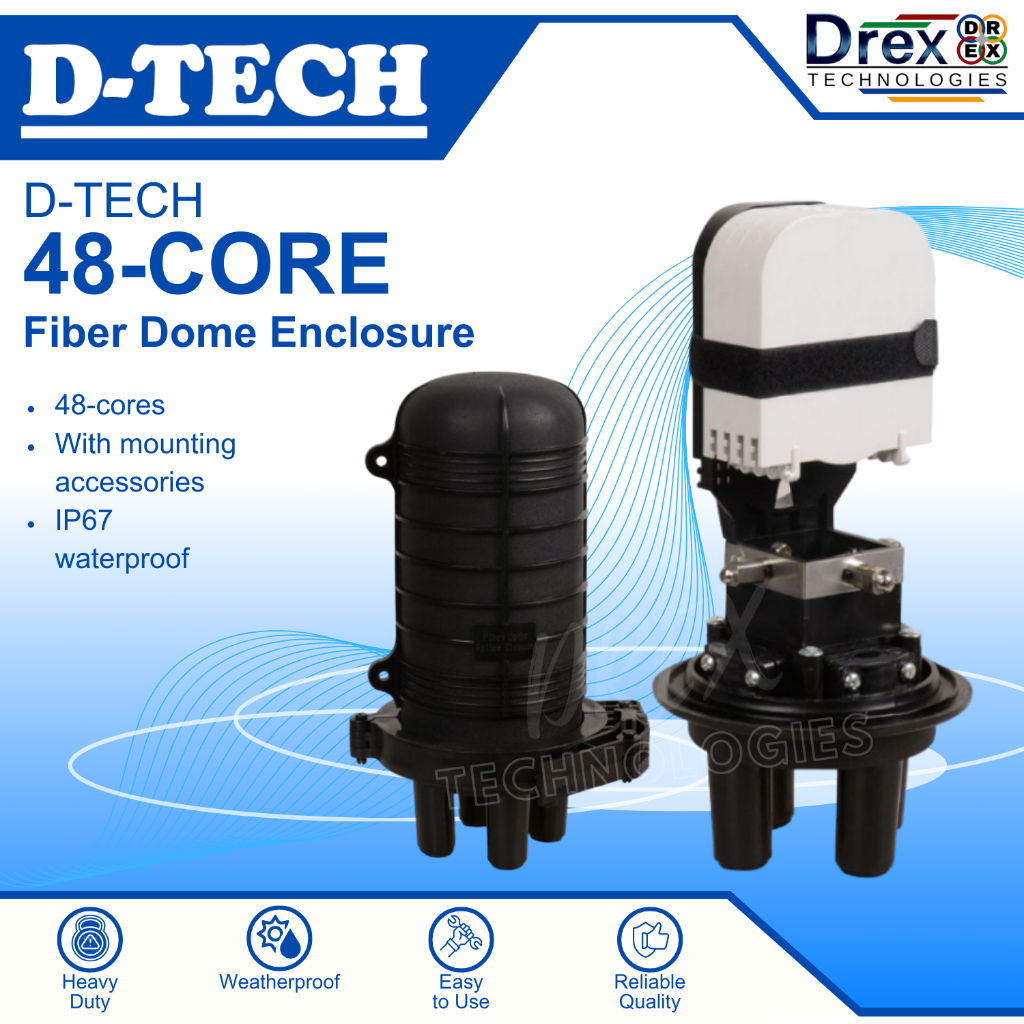 D-TECH 48 Port Fiber Dome Enclosure | Shopee Philippines
