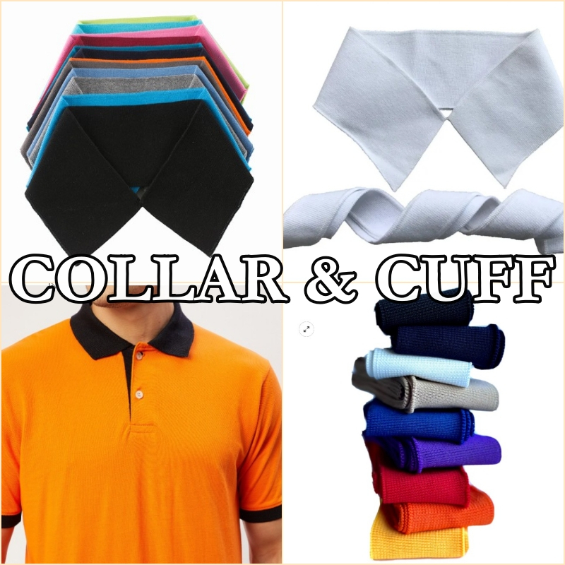COLLAR AND CUFFS RIBBING | PLAIN COLORS| RIBBED/ RIB KNIT COTTON FABRIC ...