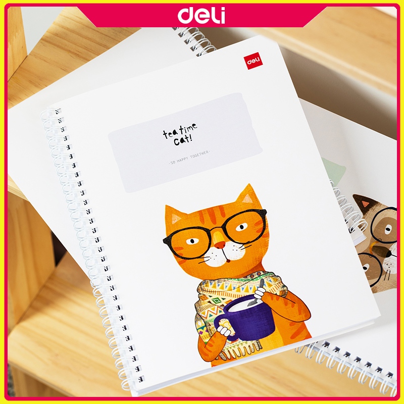 Deli B5 Notebook 60 Sheets Student Stationery Binder Notebook School ...