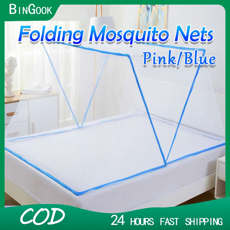 【Fast Delivery】Foldable Mosquito Net 1.8 King/1.5 Queen Bed Size ...