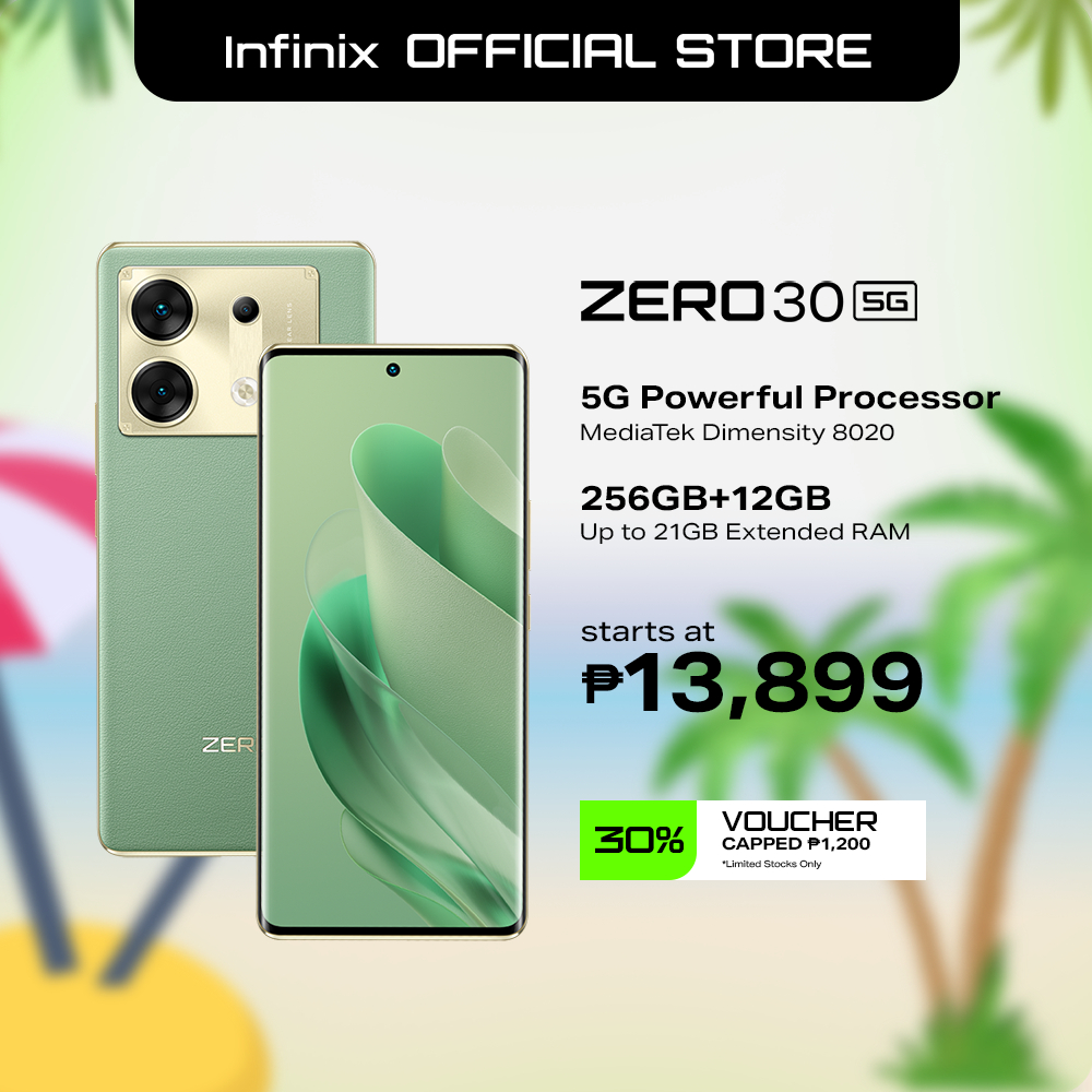 Infinix Zero 30 5G 12GB + 256GB, Dimensity 8020 5G Processor, 4K 60 FPS, with 1 year warranty ...