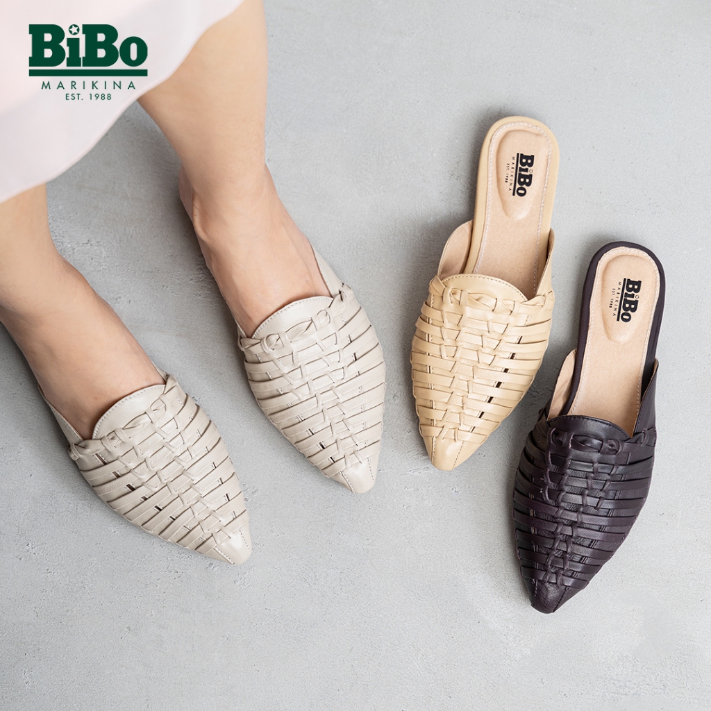 Bibo I120 Leather Mules for Women (31I120) | Shopee Philippines